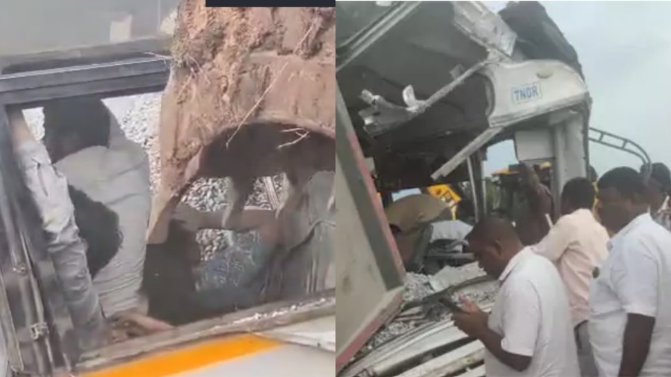 Chevella Bus Accident Today Lorry Hits RTC Bus Near Mirzaguda One Dead ...