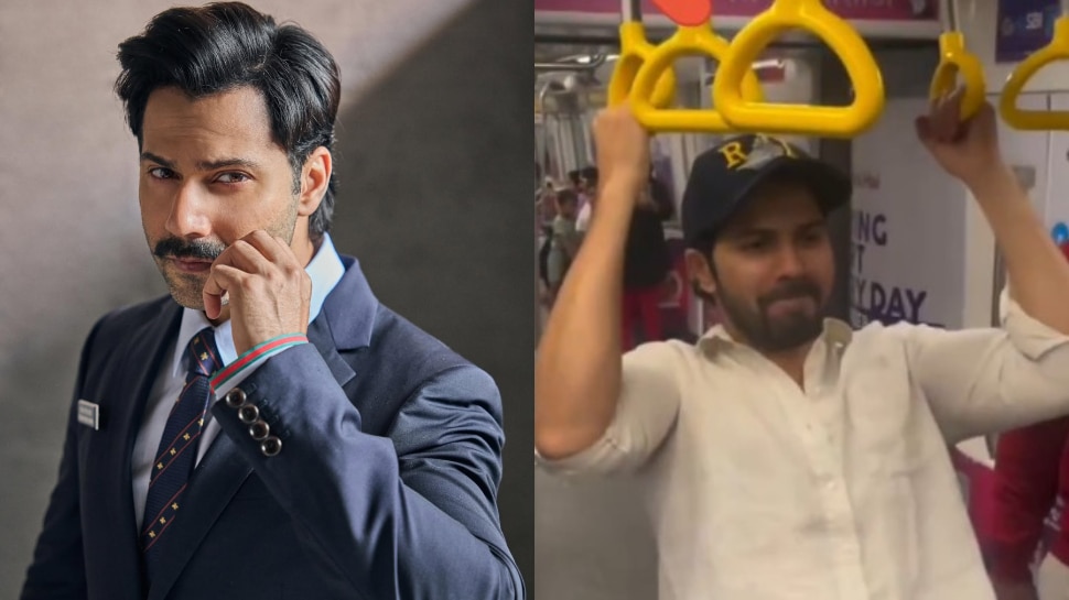 Varun Dhawan Metro Viral video Bollywood Star Warned by Mumbai Metro ...