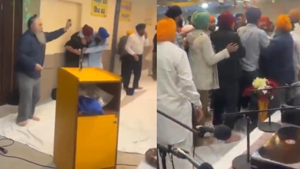 flying turbans and kirpan pepper spray clash at gurudwara turns into ...