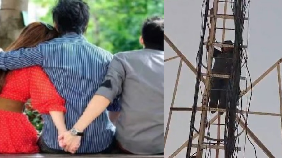 Married Woman climbs cell tower and demands again marriage with her ...