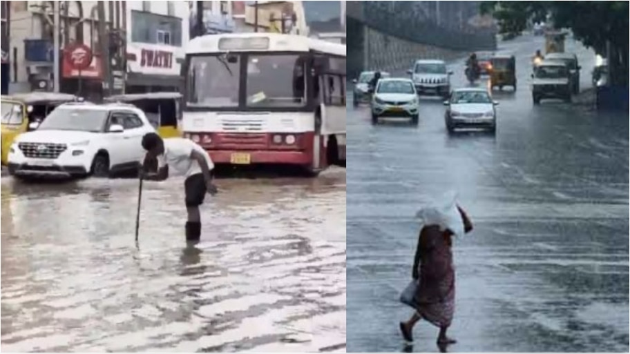Monsoon effect Heavy rain lashes several places in Hyderabad and imd ...