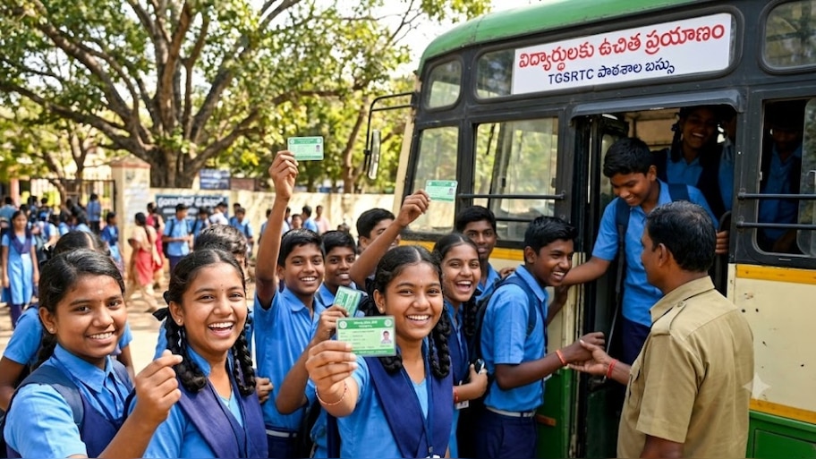 Telangana CM Announces Big Good News To School Students Of Free Bus ...