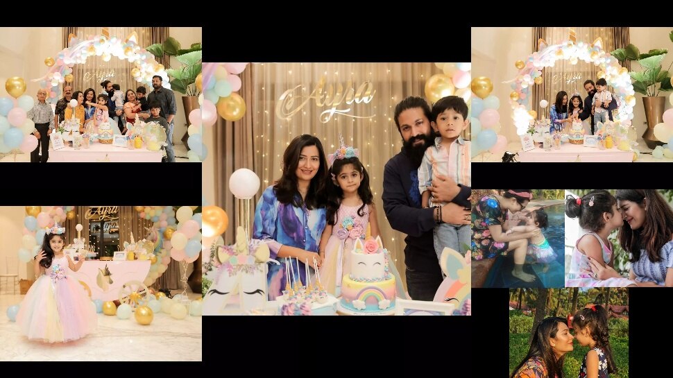 KGF Star Yash Daughter Ayra Birthday Pics Goes Viral | రాకీ భాయ్ కూతురి ...