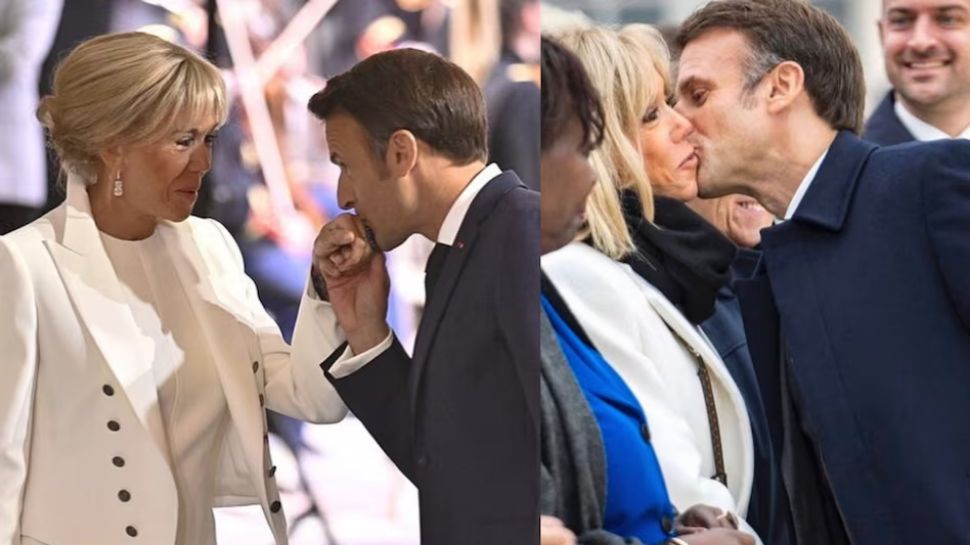 emmanuel macron brigitte macron viral video brings macrons student ...
