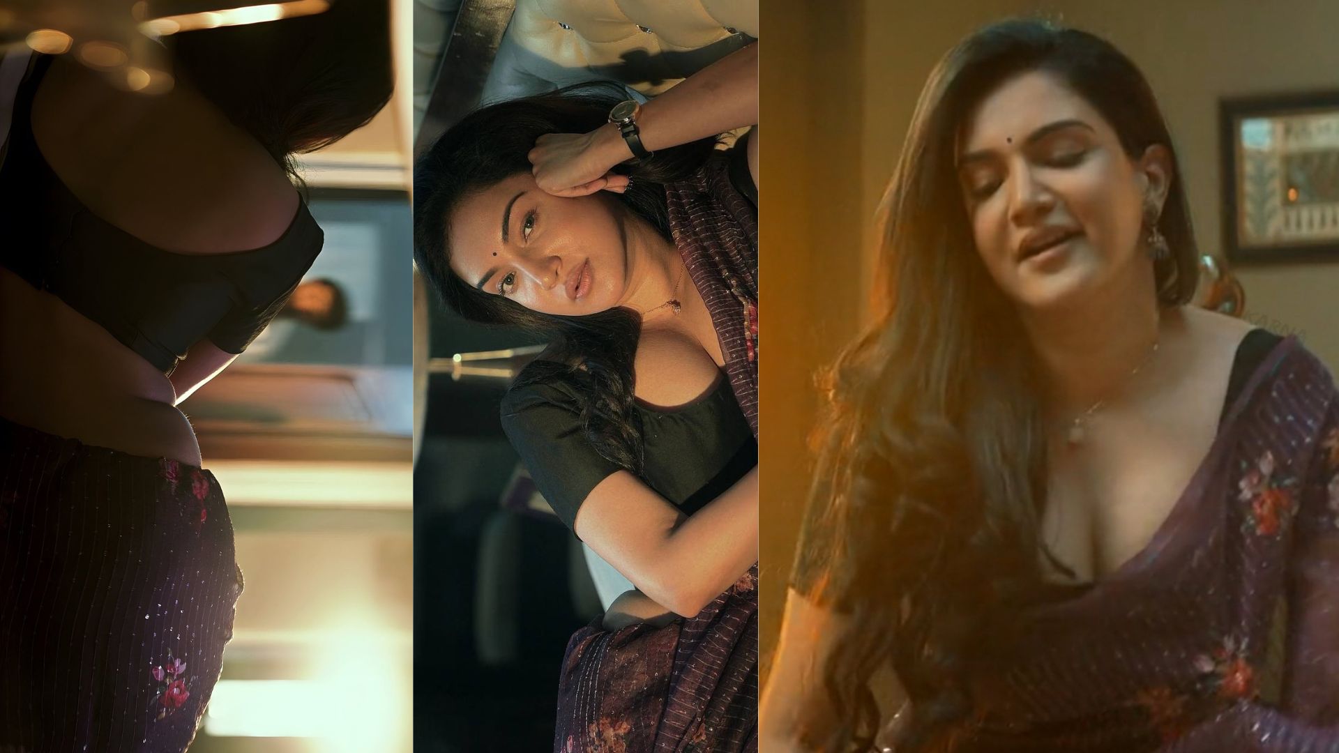 Veera Simha Reddy Movie Actress Honey Rose Stunning Pics In Saree Goes Viral Honey Rose Pics