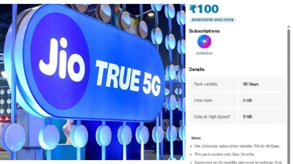 Jio 100 Rupees Plan with 90 Days Validity Full Benefits Hotstar Access ...