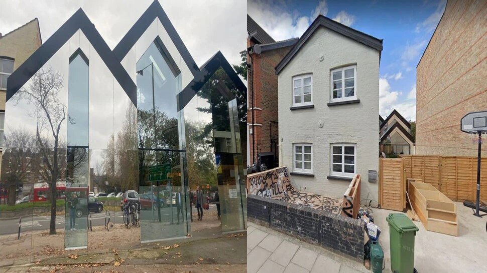 London's invisible house with optical illusion glasses, no one can see ...