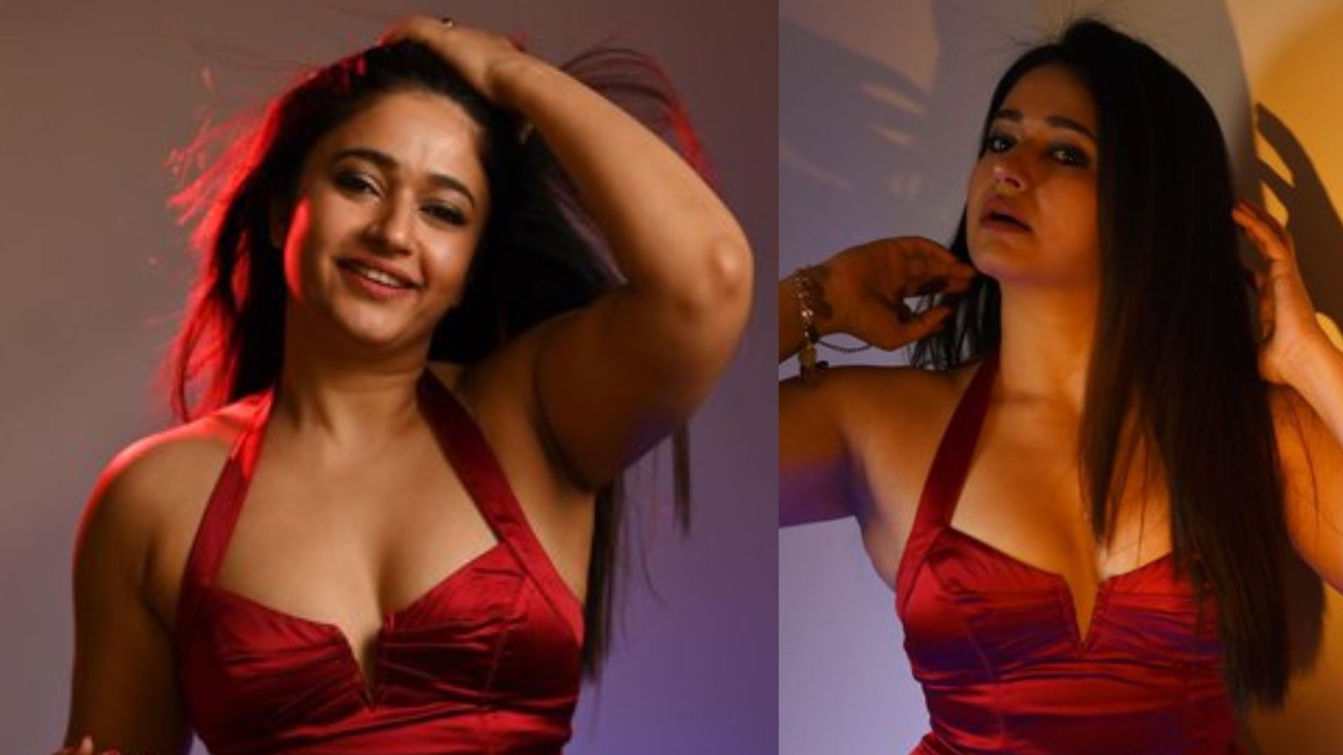 Actress Poonam Bajwa shares deep cleavage pictures in short dress | మెరూన్ డ్రెస్‌లో పూనమ్ బజ్వా ...