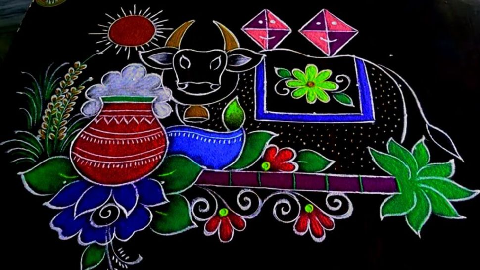 Makar Sankranthi Rangoli Designs 2025 These are the easiest Rangoli ...