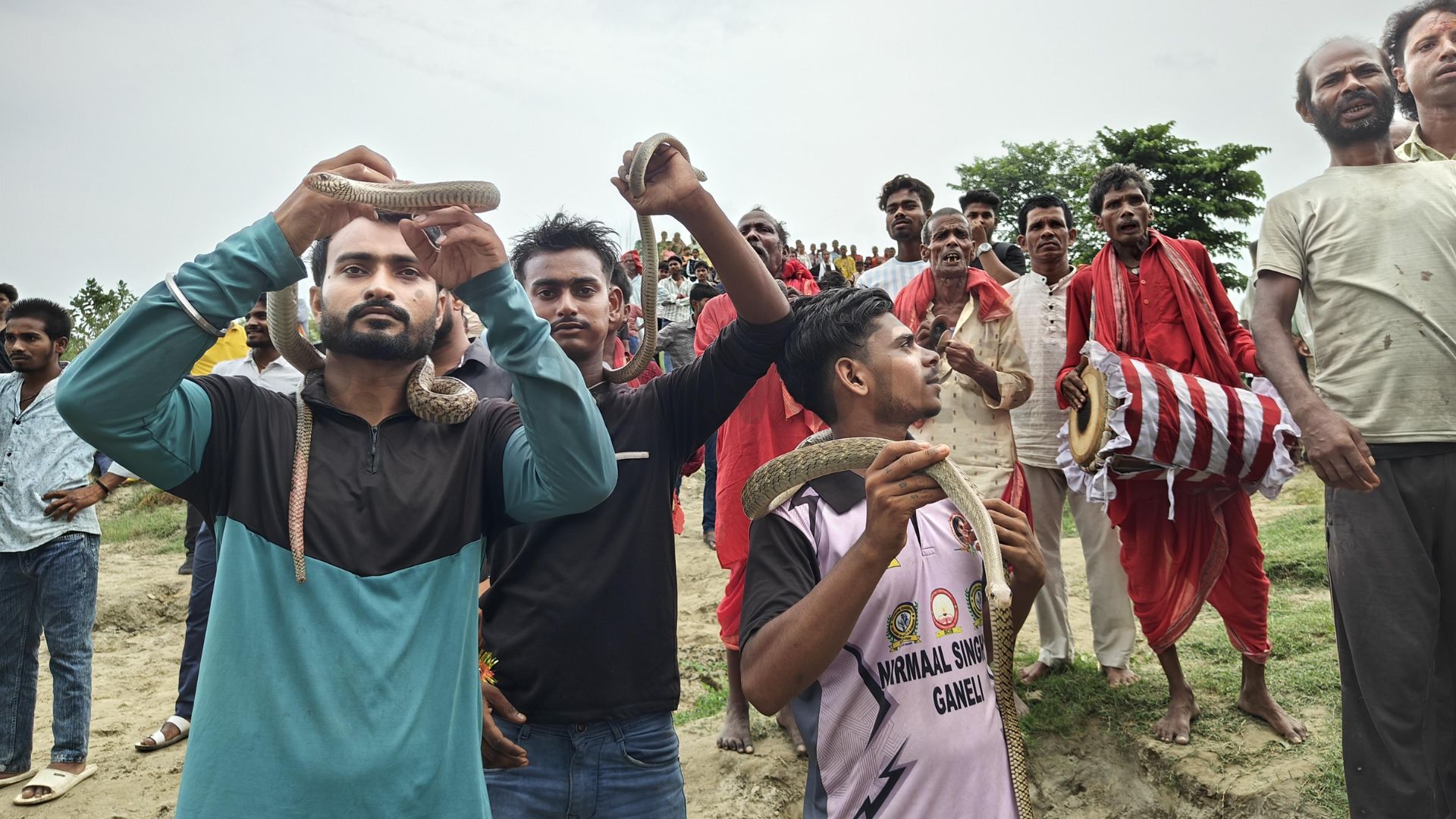 300-year-old Tradition People Walk Around With Snakes Around Their ...