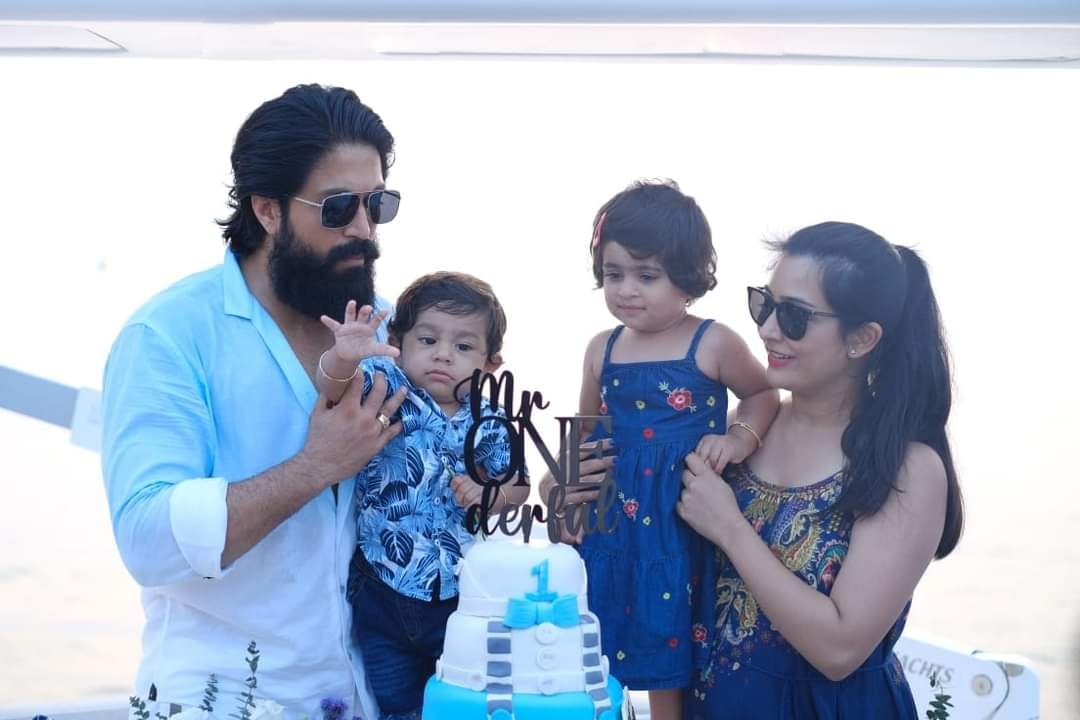 Photos Of Yash Son's Yatharvs First Birthday are Viral Now | Yash Son's ...