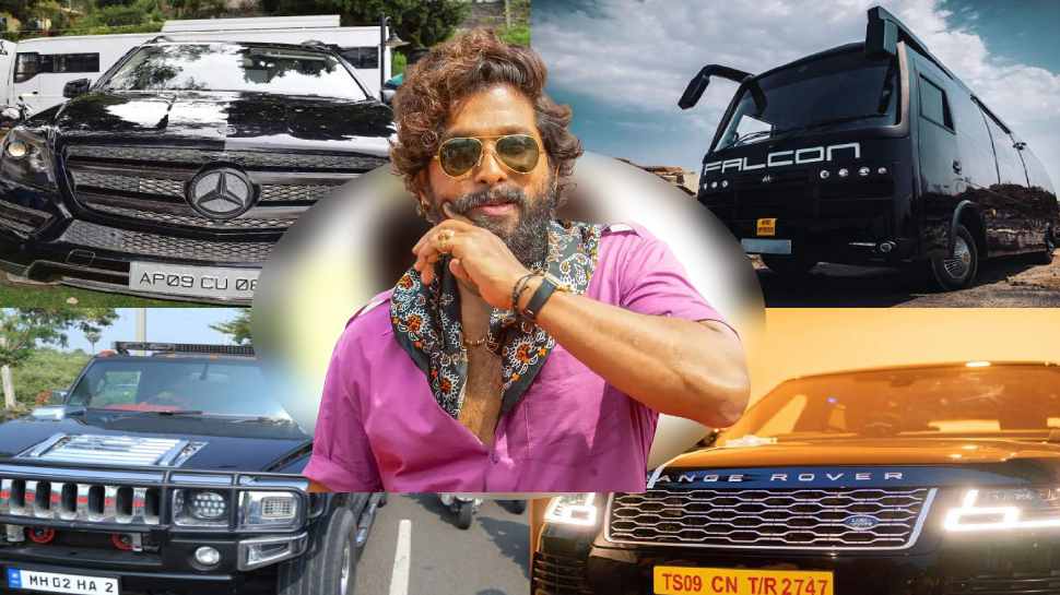 allu arjun car collection from vovlo jaguar hummer falcon details are ...