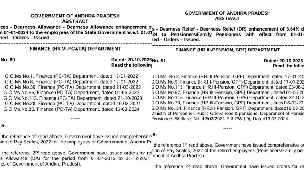 Bumper Jackpot To AP Govt Employees DA Hike Orders Release | Govt ...
