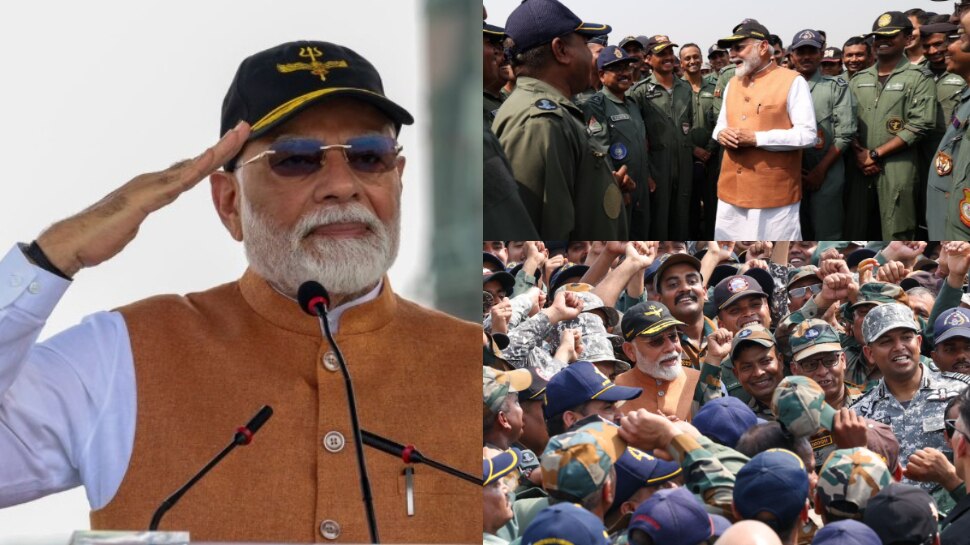 PM modi visits punjab adampur airbase interact with soldiers days after ...