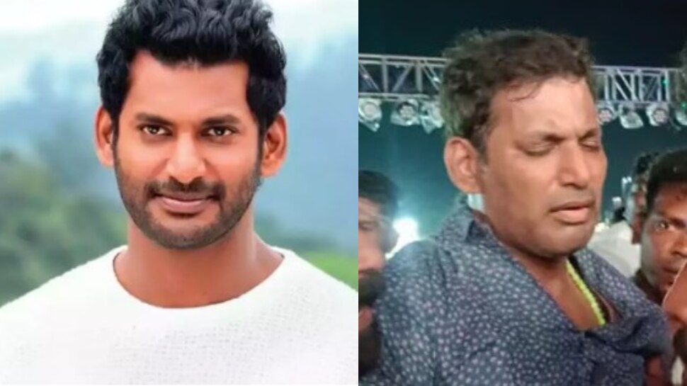 Actor vishal collapses on stage at beauty pageant in tamil nadu latest ...