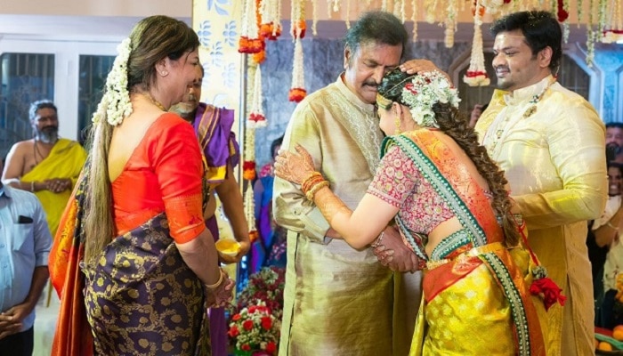manchu manoj wedding photos gallery, manchu manoj wife bhuma mounika ...