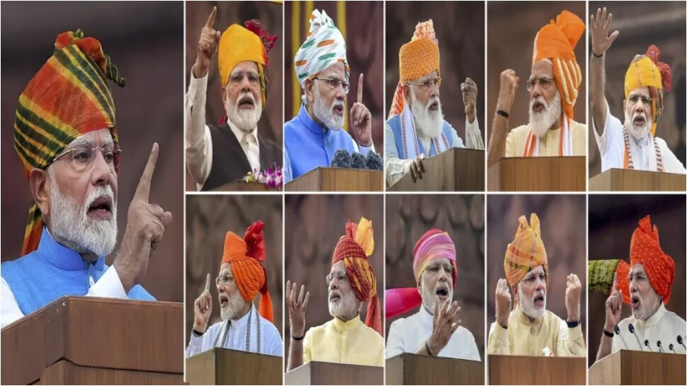 National Independence Day 2025 pm Modi Turban Look back at the iconic ...