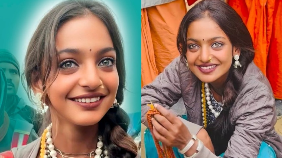 Maha kumbh mela dusky beauty garland seller girl from indore Monalisa ...