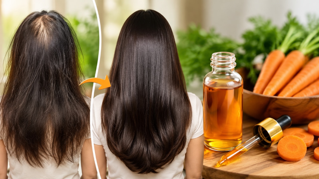Do you know the amazing benefits of carrot oil | Carrot Oil: హెయిర్ ...