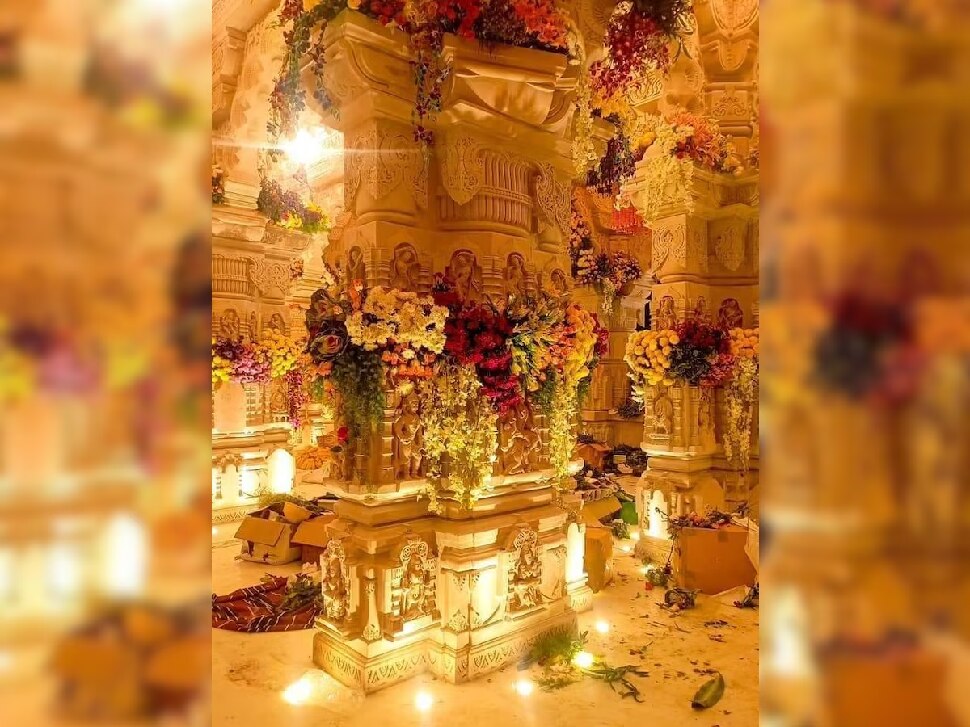 Ayodhya Ram mandir pran pratishtha ceremony decorated beautifully with ...