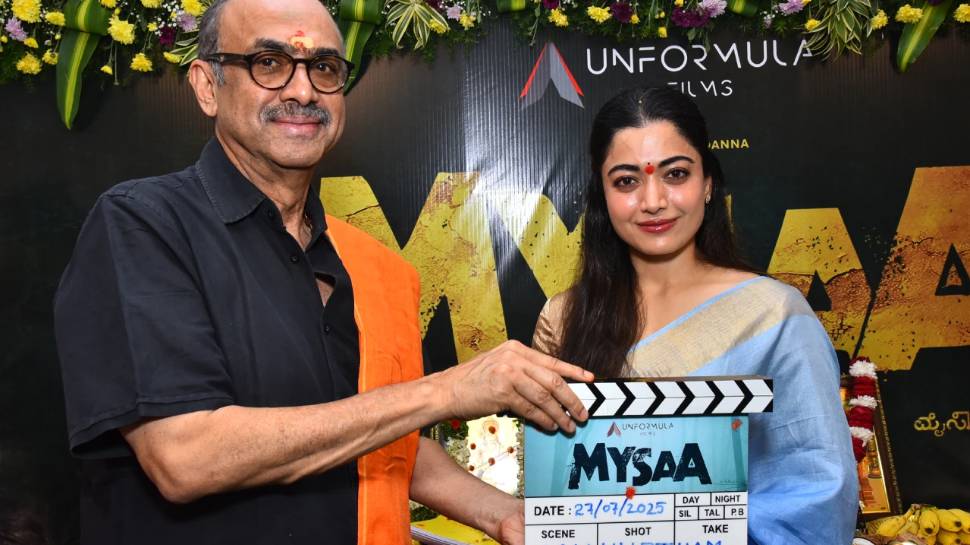 Rashmika Mandanna New Movie Mysaa Opening Ceremony | Mysaa Launch ...
